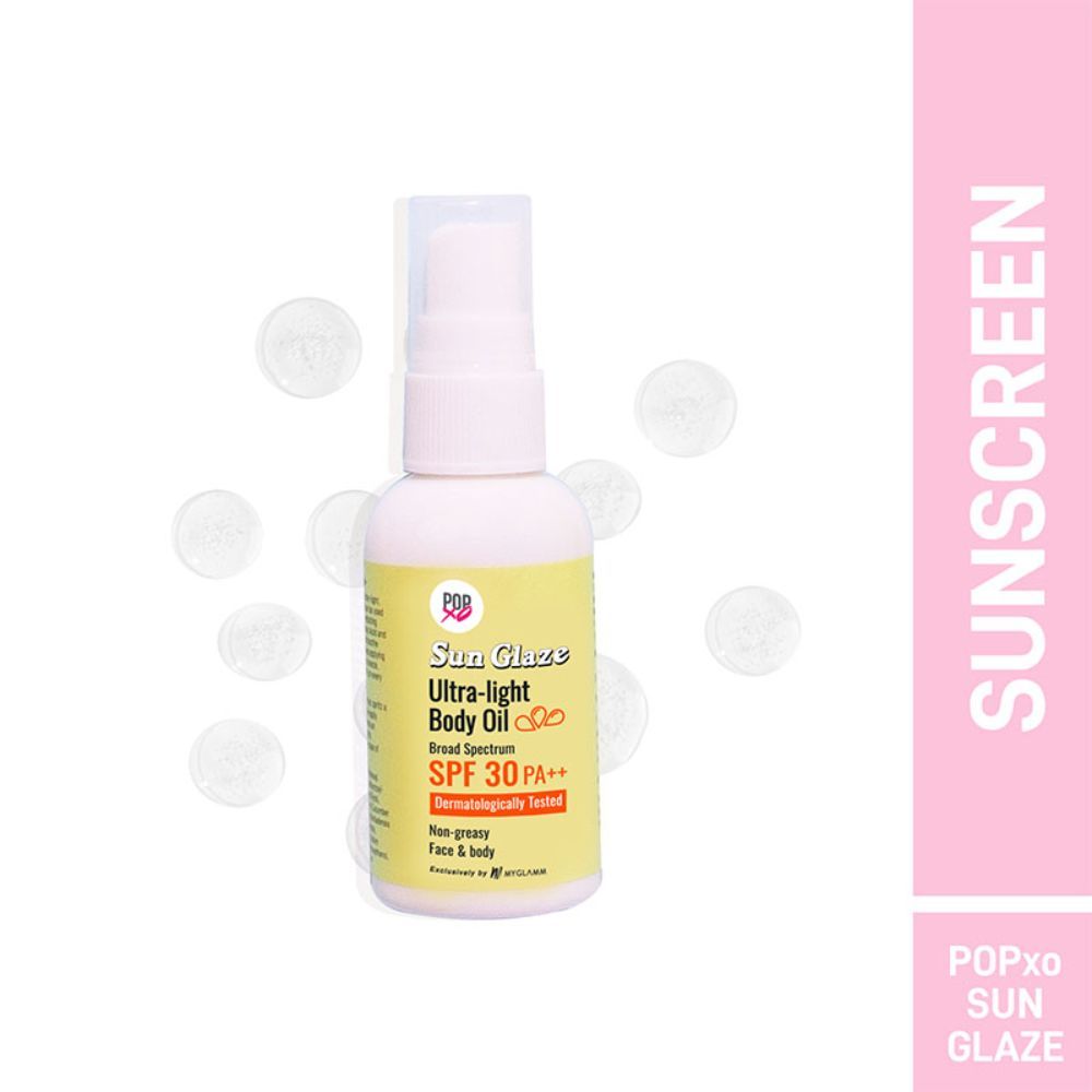 MyGlamm POPxo sun Glaze ultra-light body oil SPF 50-50gm