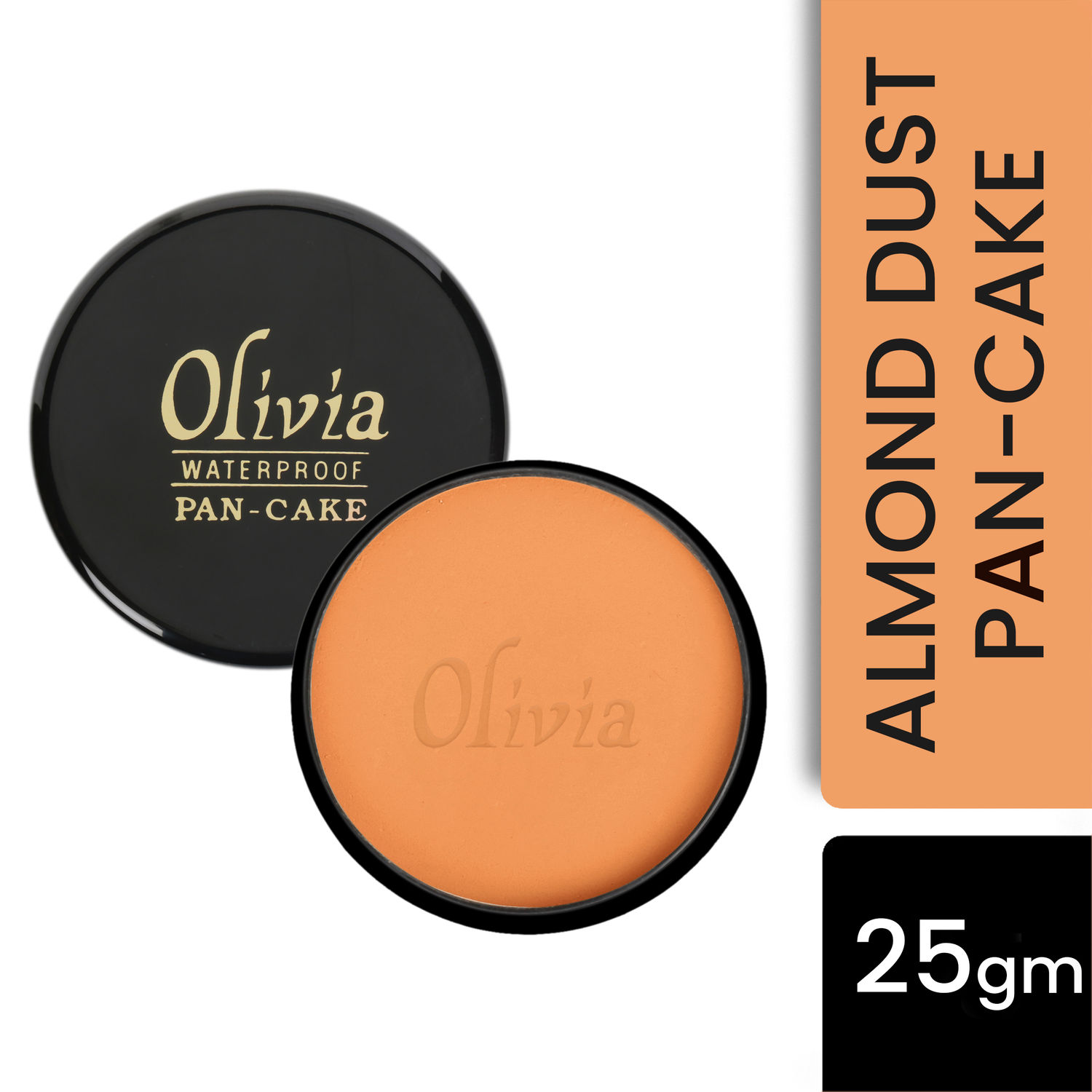 Buy Olivia Waterproof Pan-Cake Almond Dust (25 g) Online | Purplle