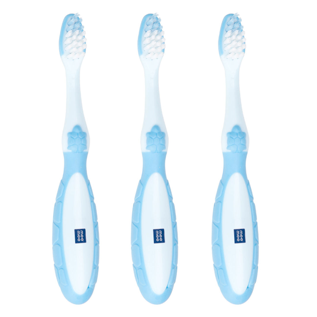 MeeMee Easy Grip Baby Toothbrush (Pack of 3, Blue) Extra Soft ...