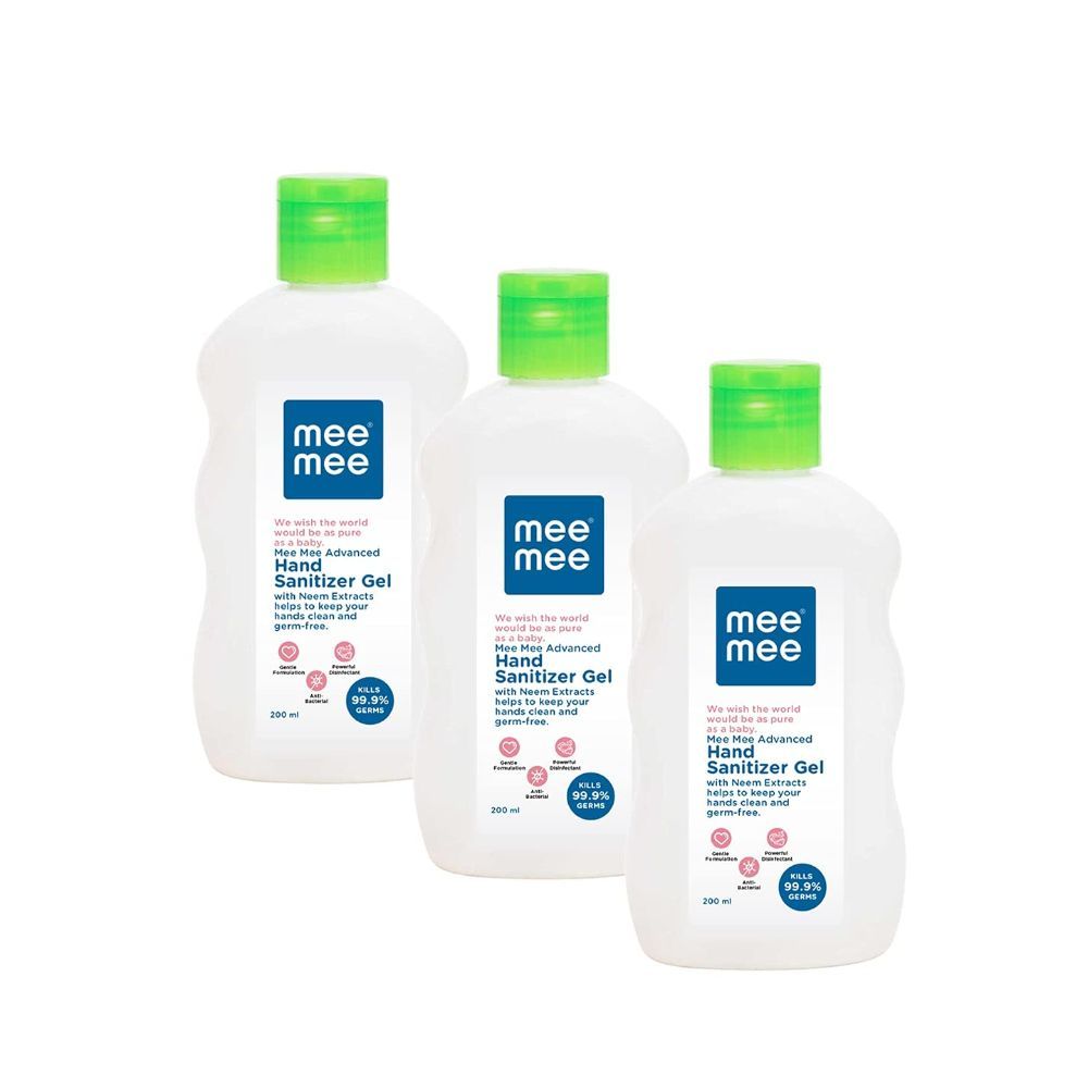 MeeMee Advanced Gel with Neem Extracts (200ml) (Pack of 2) Hand ...