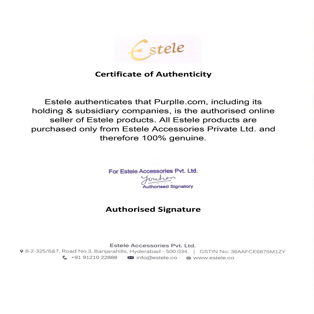 Estele Gold Plated Sacred Sign Rakhi with Multi Colored Silk Thread