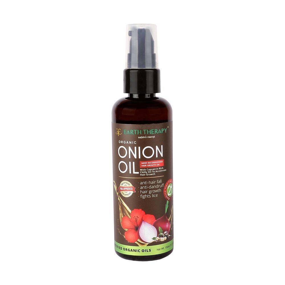 EARTH THERAPY® Organic Onion Oil for Total Haircare for Men and Women ...