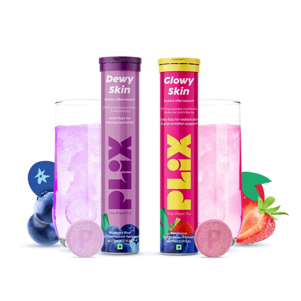 PLIX Skin Hydration Combo - Hyaluronic Acid and Skin Glow Glutathione ...