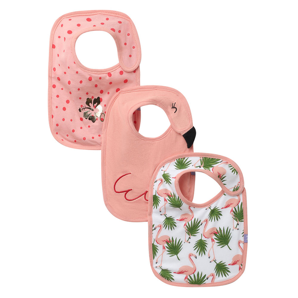 Mi Arcus Flamingo Print Toddler Bib (Pack of 3)
