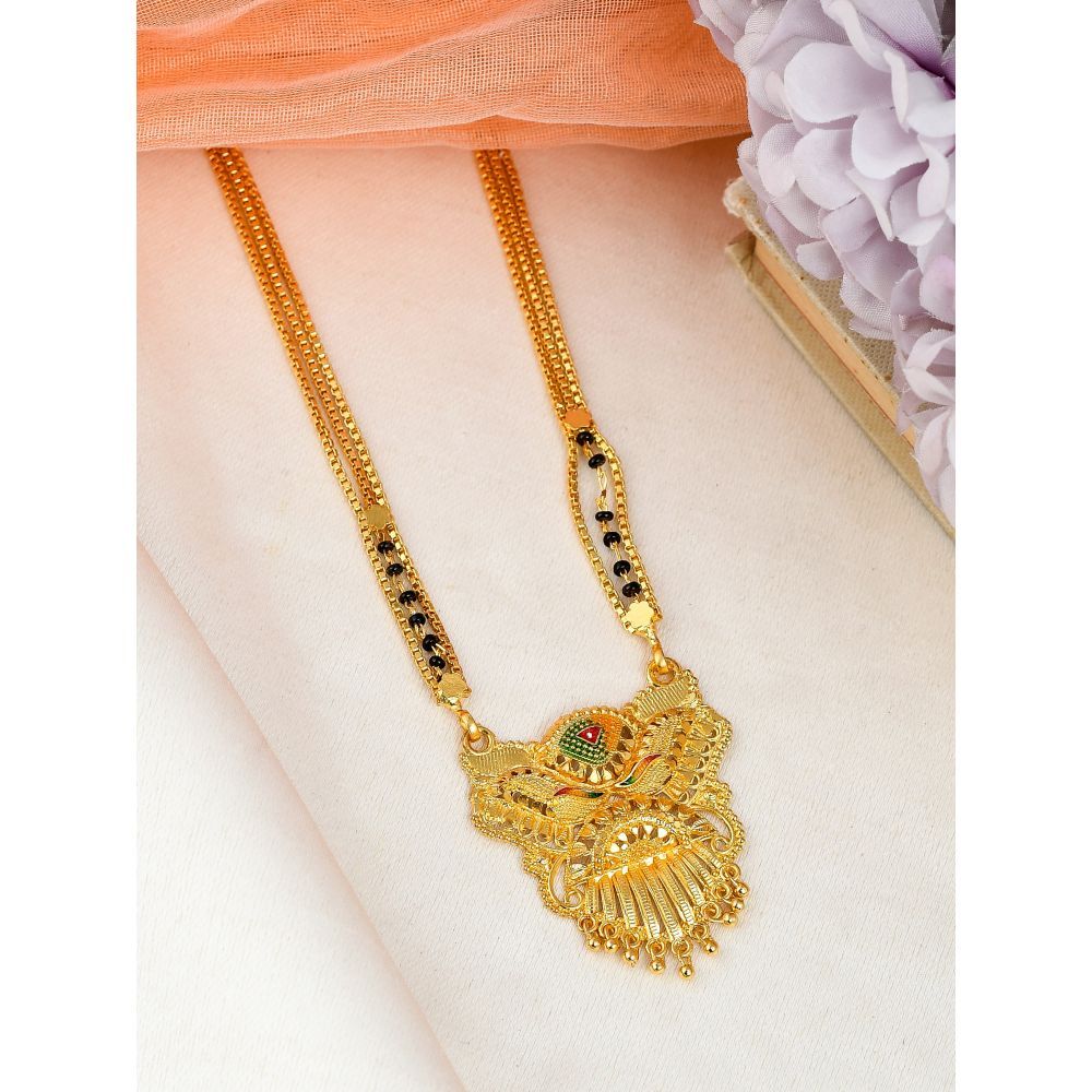 Silvermerc Designs Gold Plated Minnu Mangalsutra