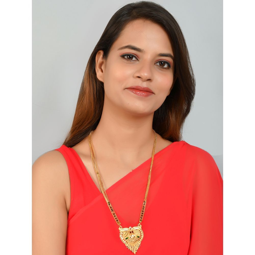 Silvermerc Designs Gold Plated Gopalika Pendant Mangalsutra