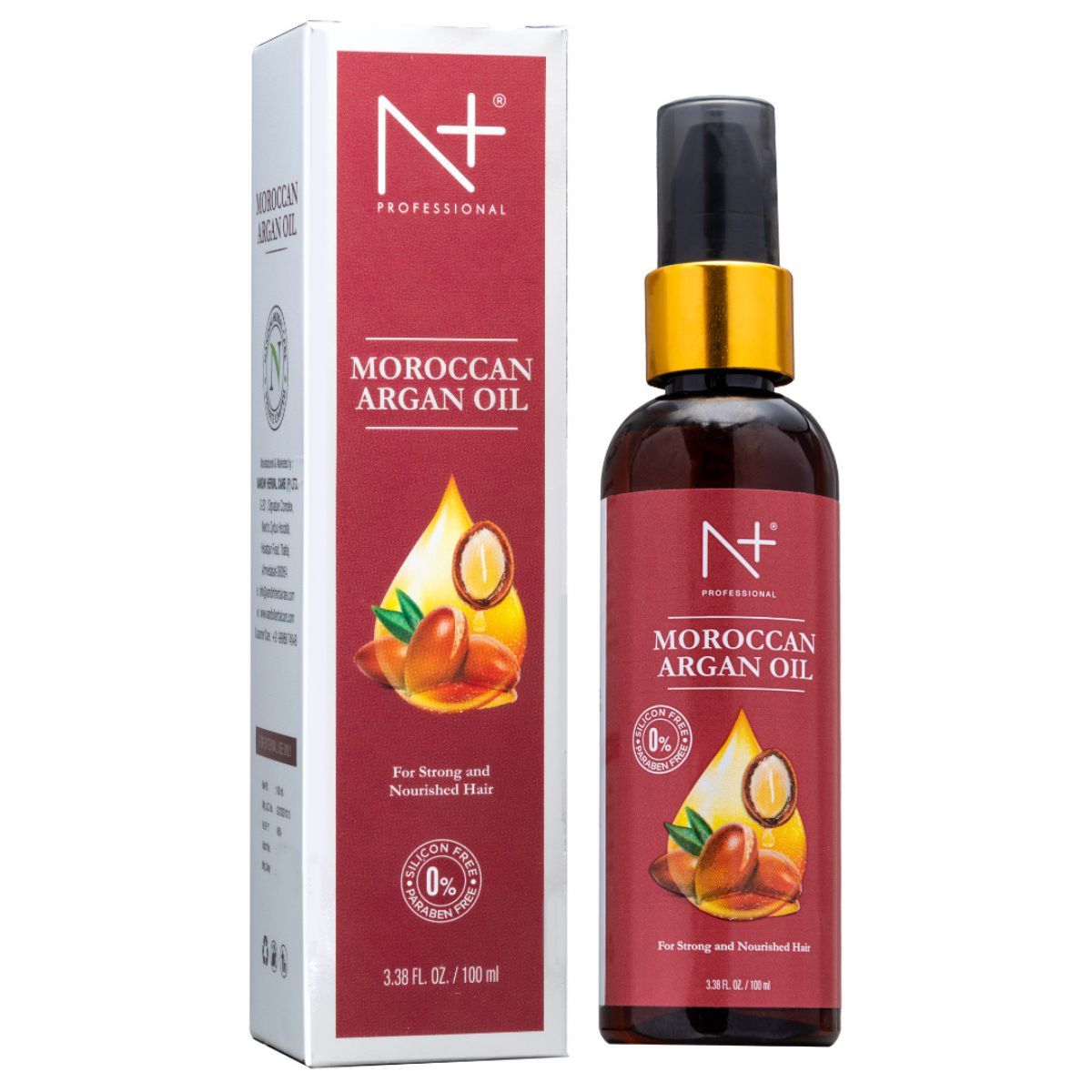 N Plus Professional Moroccan Argan Oil, For Strong and Nourished Hair ...