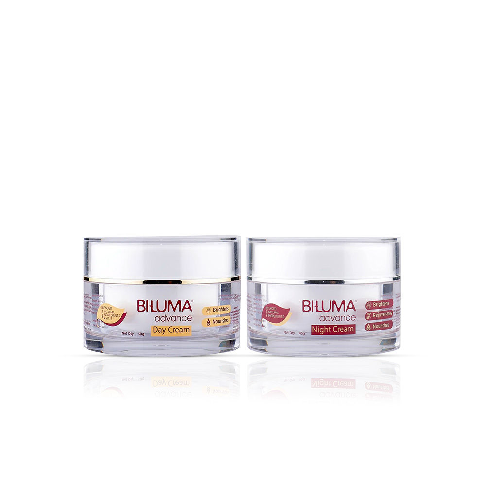 Biluma Advance Skin Brightening Day cream + Night cream combo| For even ...