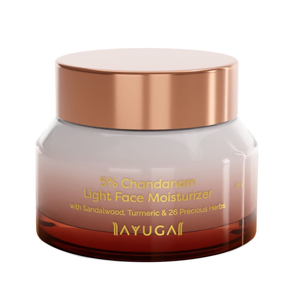 Ayuga 5% Chandanam Light Face Moisturizer, with Sandalwood, Turmeric ...