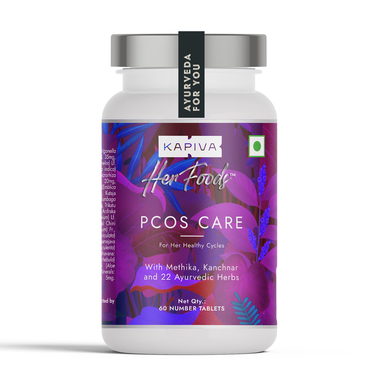 Kapiva PCOS Care Tablets - For Healthy Cycles | Manages PCOS in 3 ...