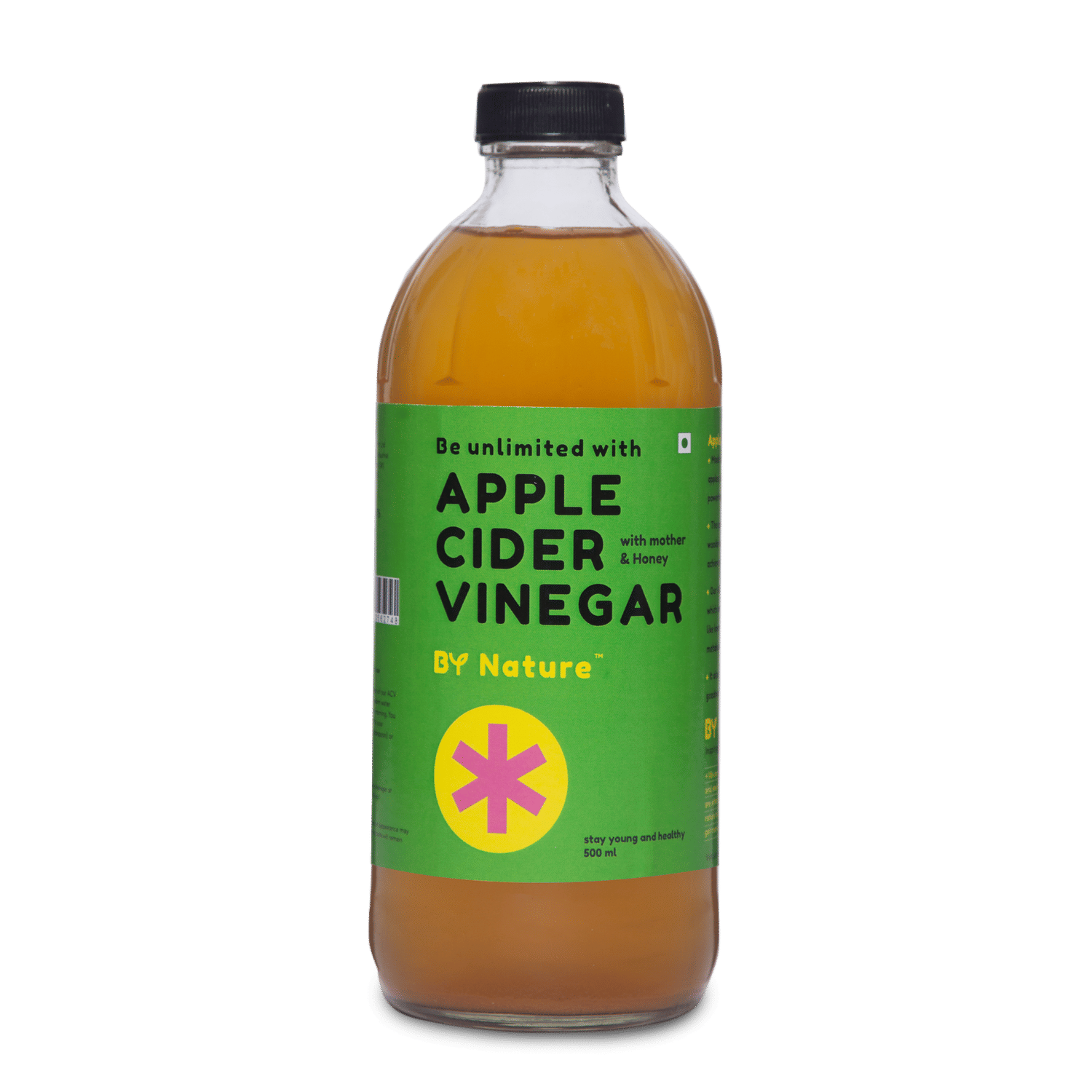 By Nature Apple Cider Vinegar with Mother & Honey, 500 ml