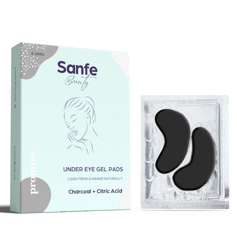 Sanfe Beauty Charcoal Under Eye Gel Pads | Treats dark circles, puffy ...