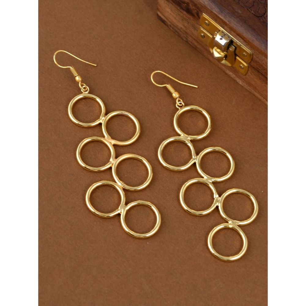 Silvermerc Designs Gold Plated Western Disc Earrings