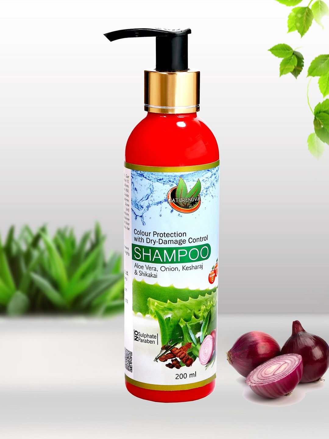 NatureNova Herbals Color Protection with Dry-Damage Control Shampoo ...