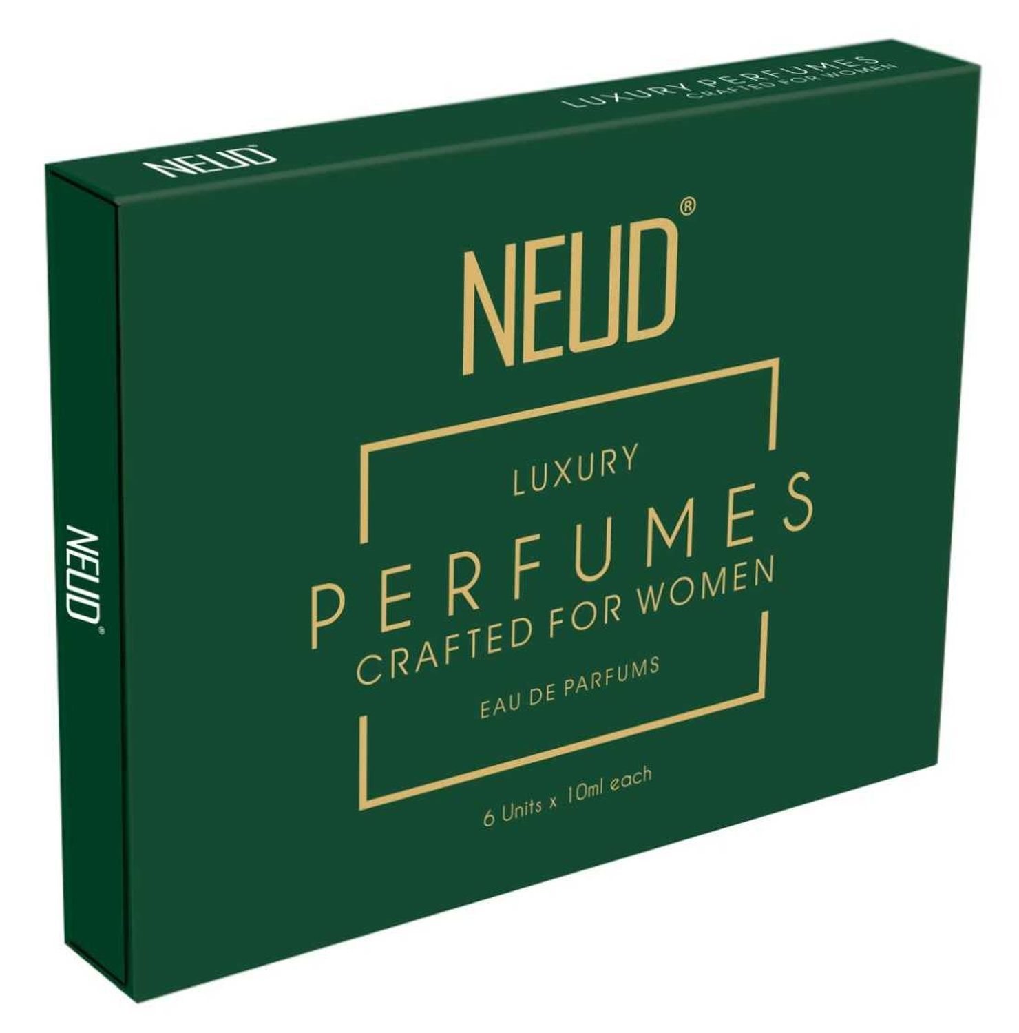 NEUD Luxury Perfumes for Women - 1 Pack (6 Vials x 10ml Each)