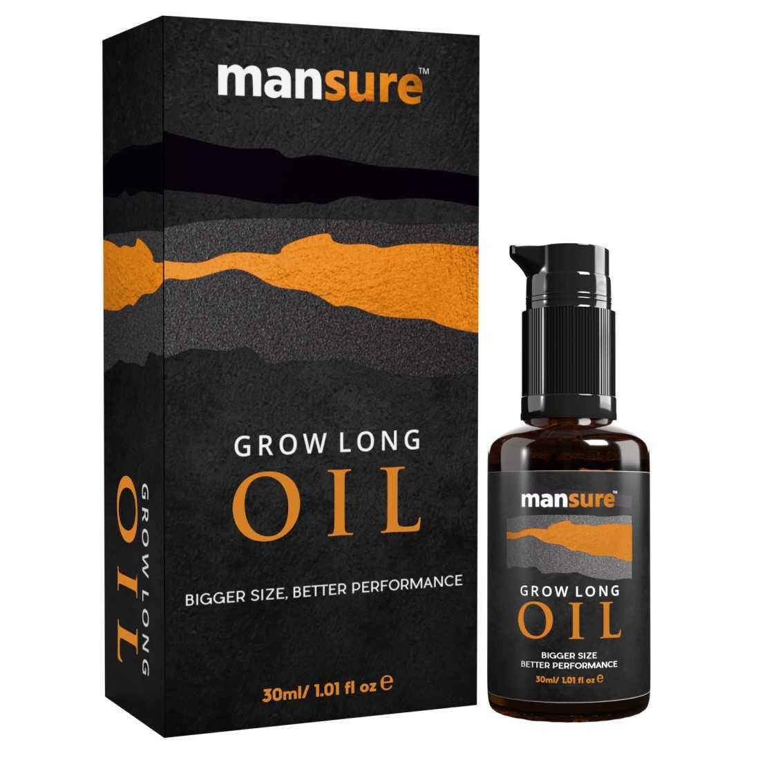 ManSure Grow Long Massage Oil For Men - 1 Pack (30ml)