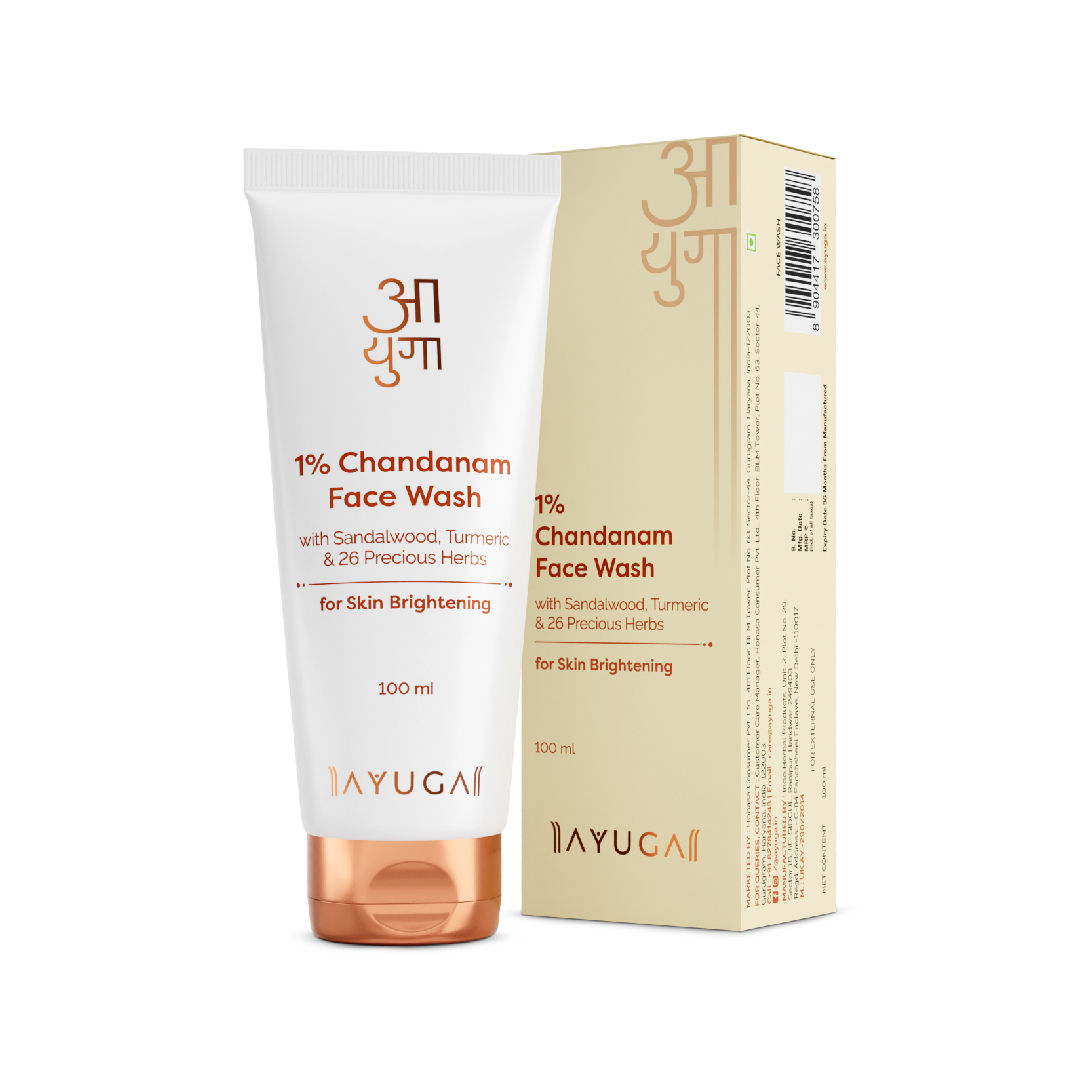 Ayuga 1% Chandanam Face Wash, with Sandalwood & Turmeric | Skin ...