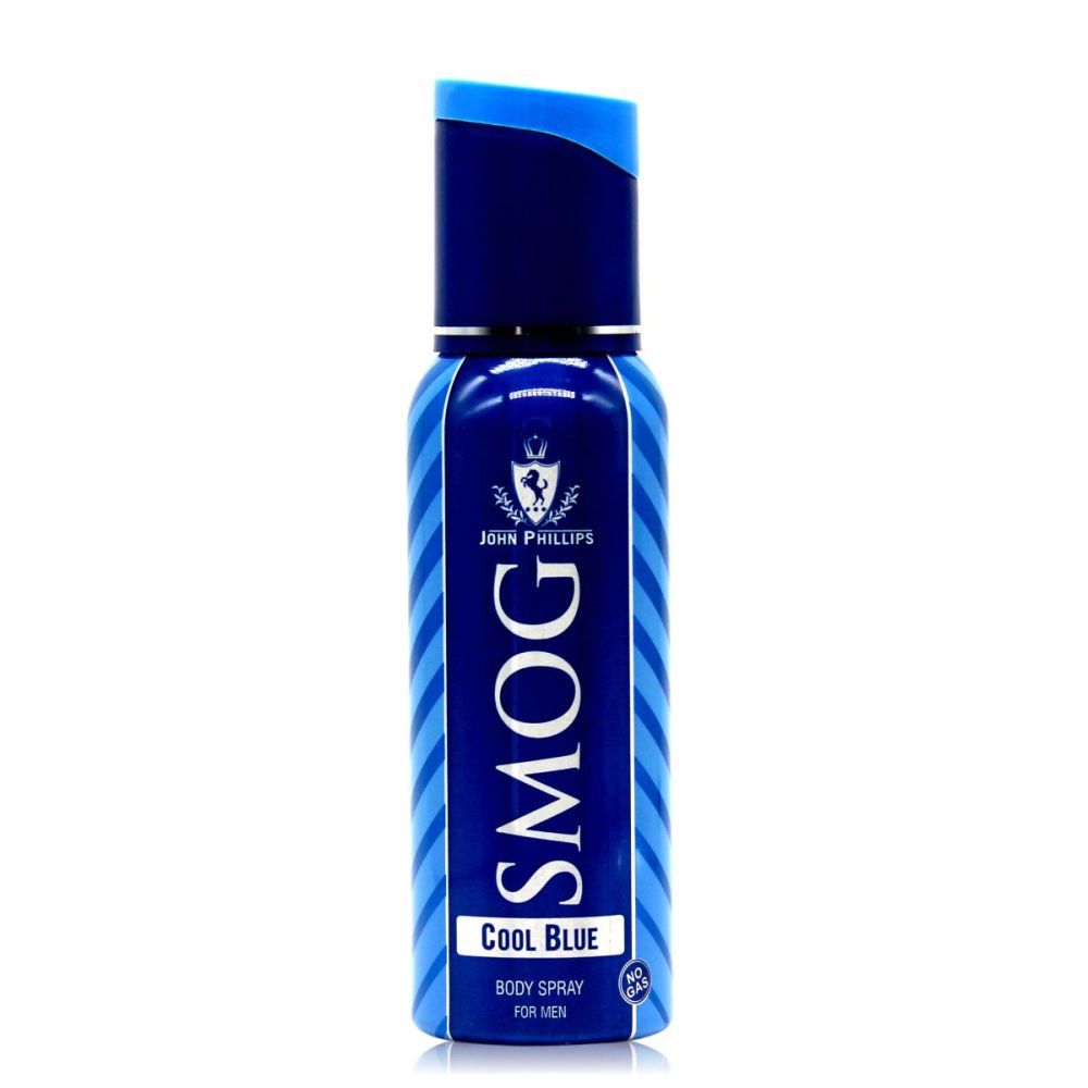 SMOG Cool Blue Gym & Sporty Wear No Gas Deo For Men - 120 ml