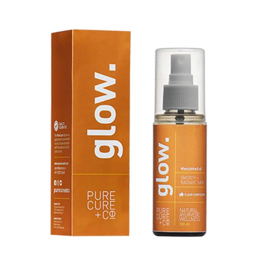 PURECURE+CO Glow Manjistadi Oil : Smooth + Radiant Skin
