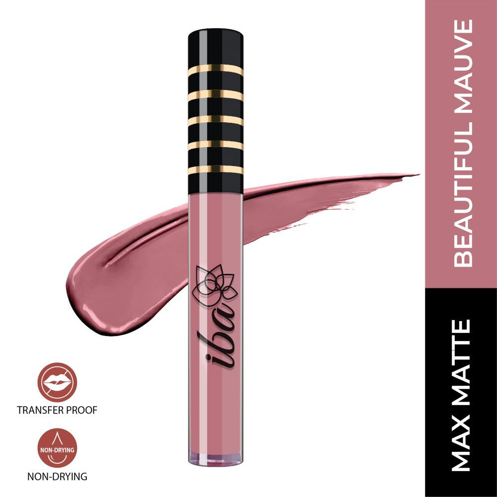 Iba Maxx Matte Liquid Lipstick – Beautiful Mauve, 2.6 ml