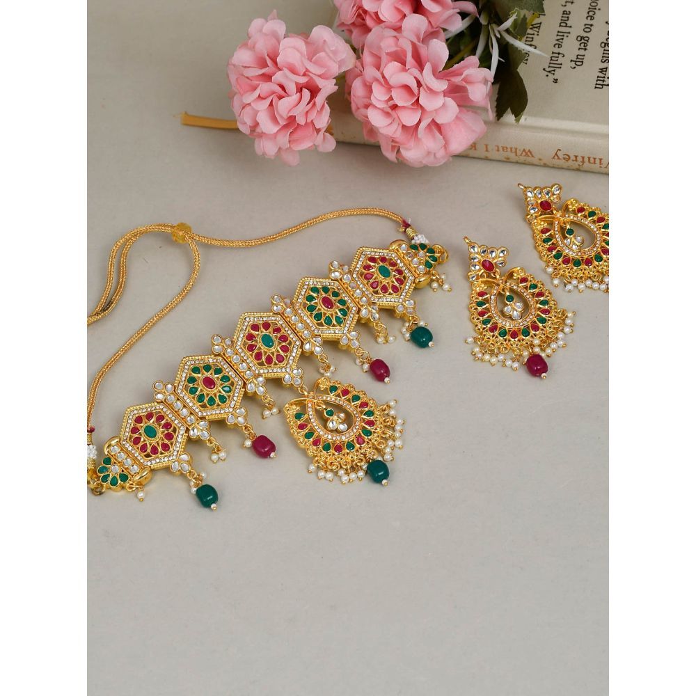 Silvermerc Gold plated classic Jewellery set