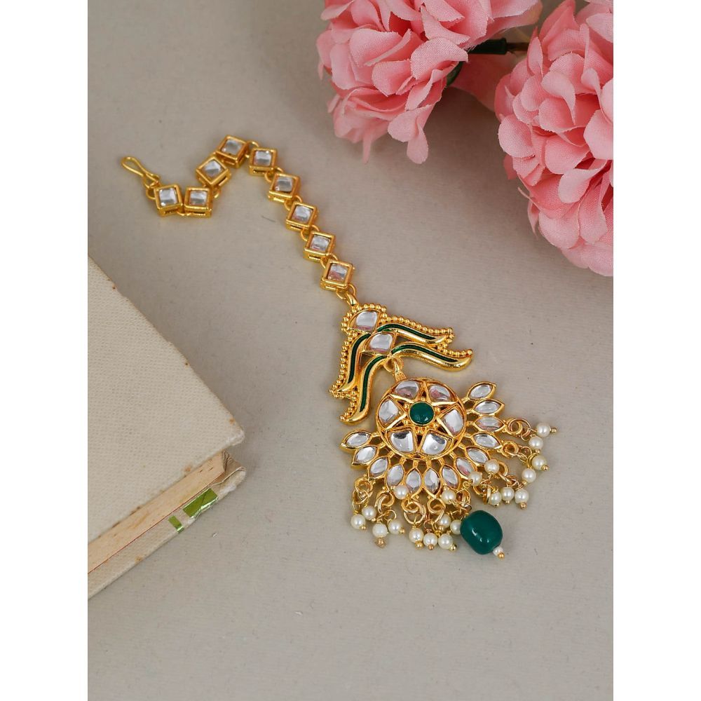 Silvermerc Traditional Gold plated Maangtika