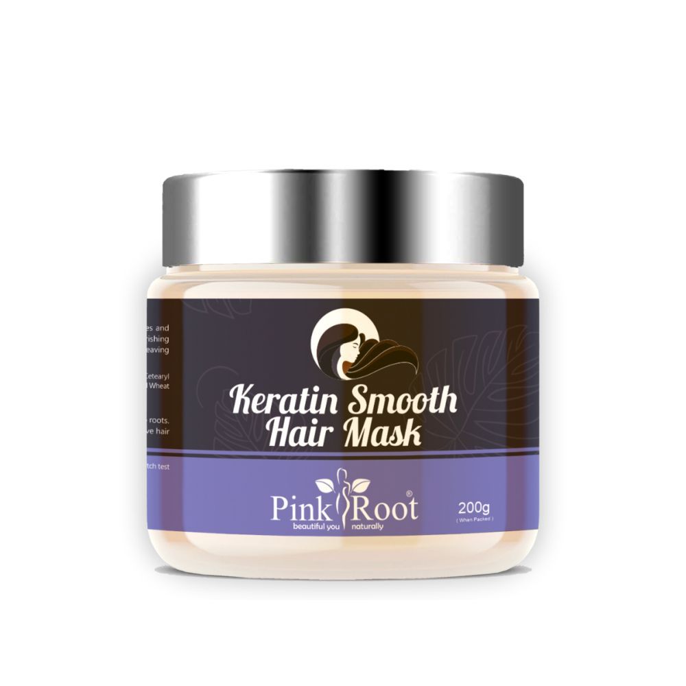 Pink Root Keratin Smooth Hair Mask 200gm