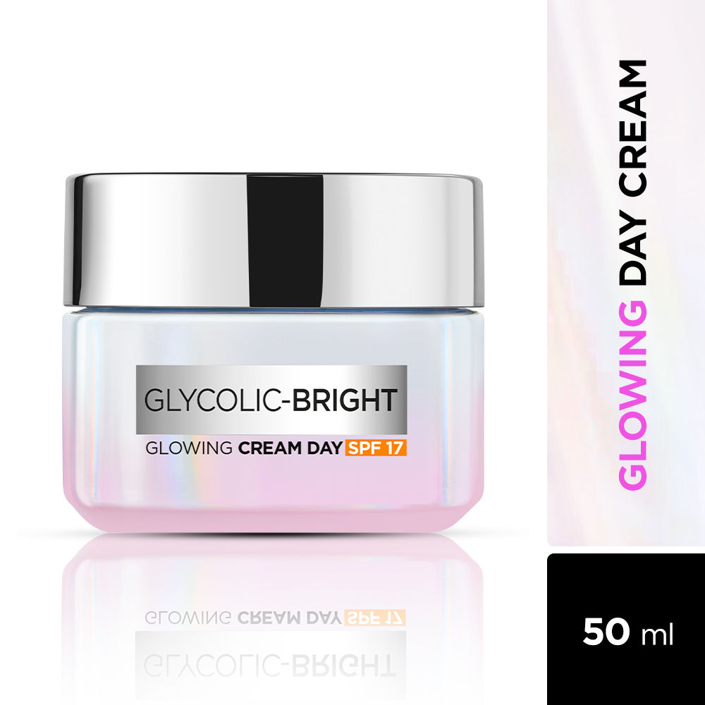 L'Oreal Paris Glycolic Bright Day Cream with SPF 17, 50ml |Skin ...