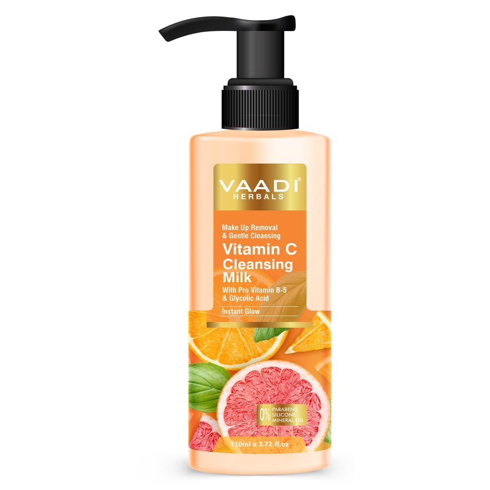Vaadi Herbals Vitamin C Cleansing Milk For Make Up Removal & Gentle ...