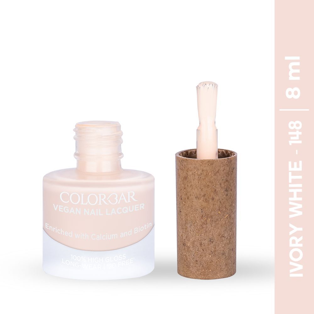 Colorbar Vegan Nail Lacquer-Ivory White