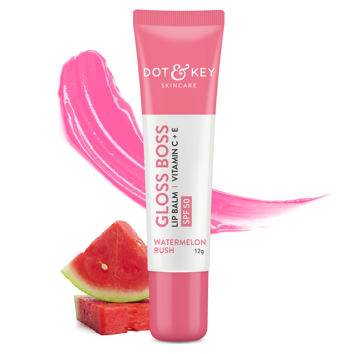 Dot & Key Watermelon Lip Balm for glowing pink lips| SPF 30 & Vitamin C ...