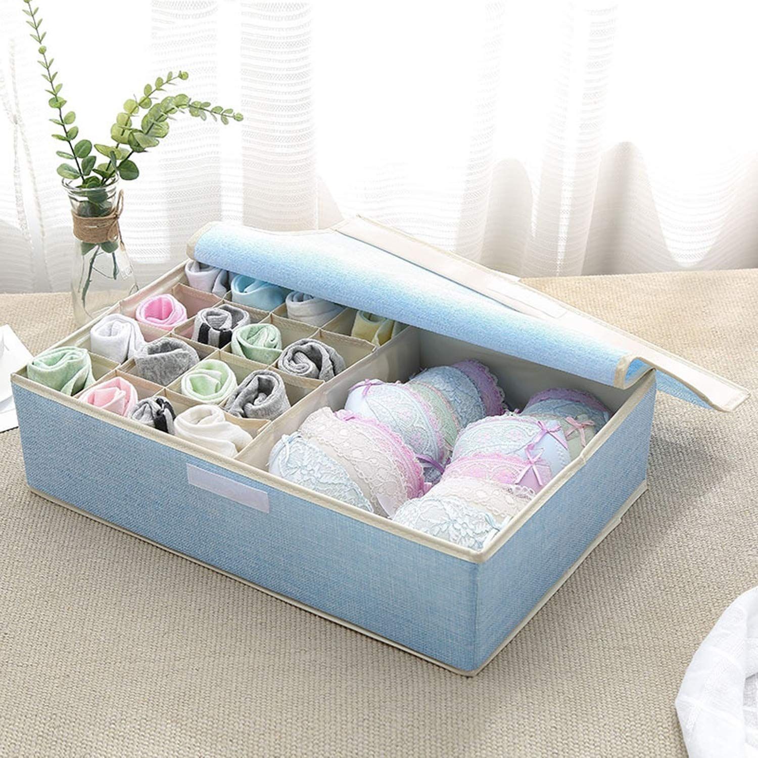 House of Quirk Innerwear Organizer 16+1 Compartment Non-Smell Non Woven ...