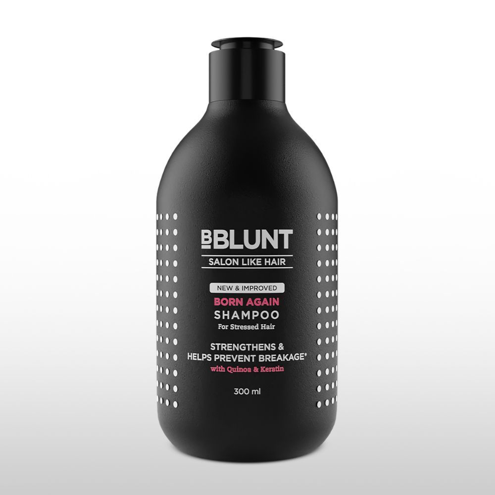 BBLUNT Born Again Shampoo with Quinoa & Keratin for Stressed Hair - 300 ml
