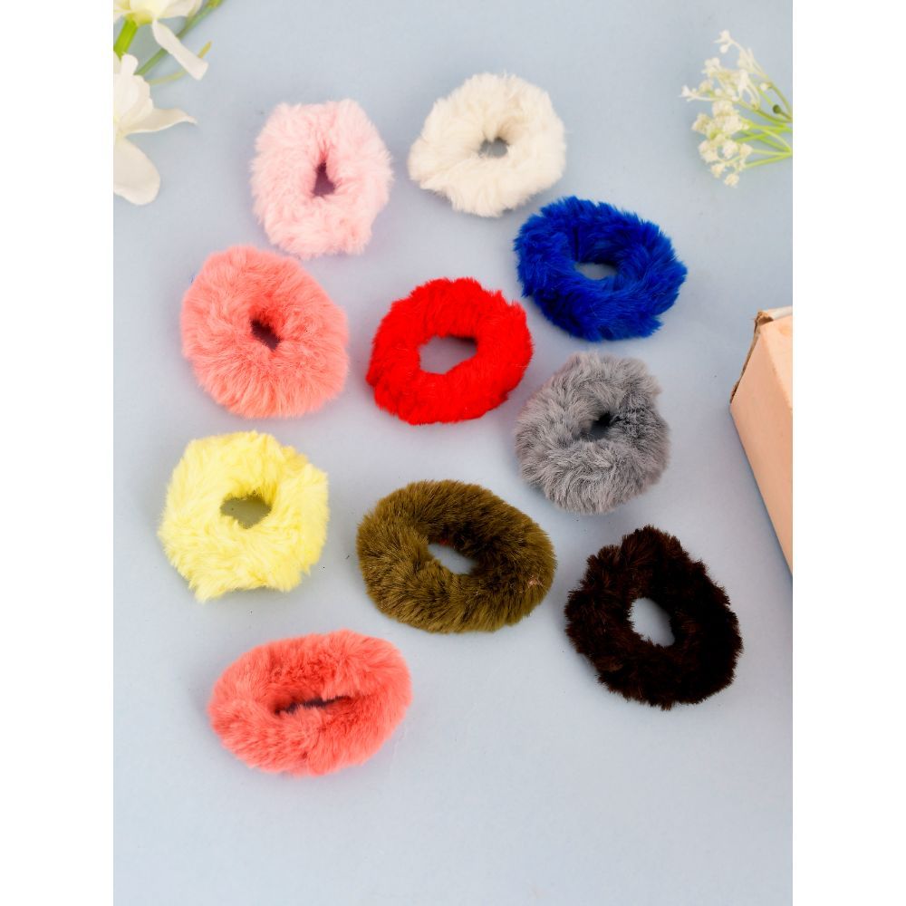 Silvermerc Designs Set of 10 Fur Rubberbands