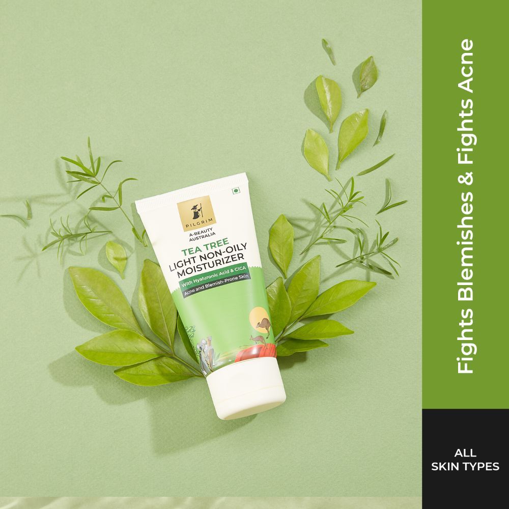 Pilgrim Tea Tree Light Non-Oily Moisturizer With Hyaluronic Acid & CICA ...
