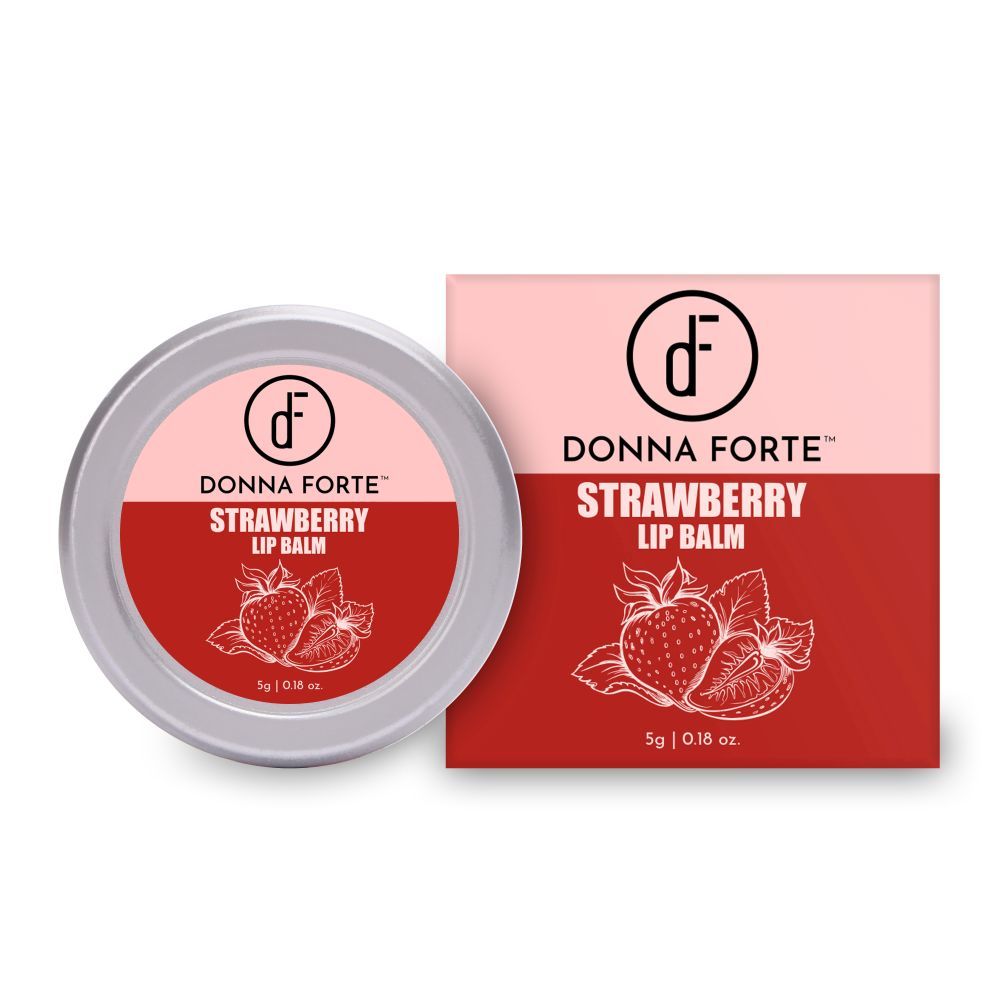Donna Forte Strawberry Lip Balm with Vitamin E for Long Lasting ...