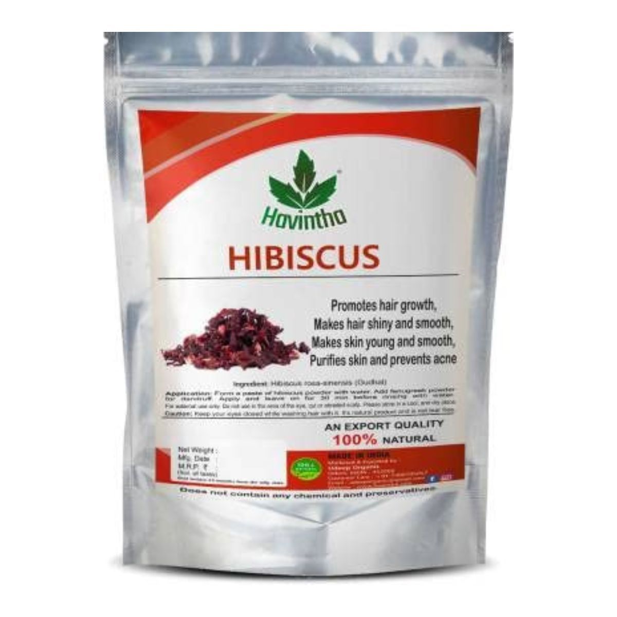 Natural Hibiscus (Raw form) (227 g)