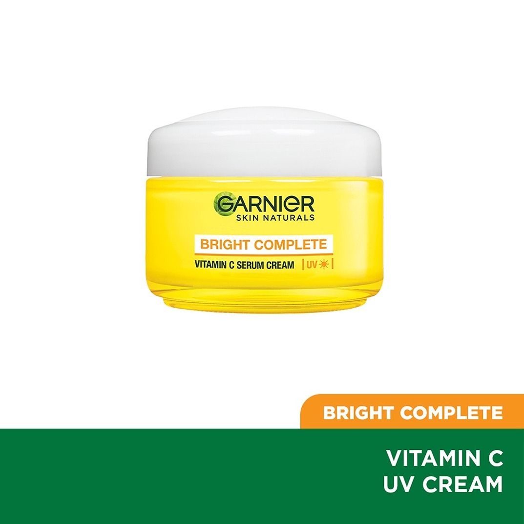 Buy Garnier Bright Complete VITAMIN C UV Serum Cream UV (23 g) Online | Purplle