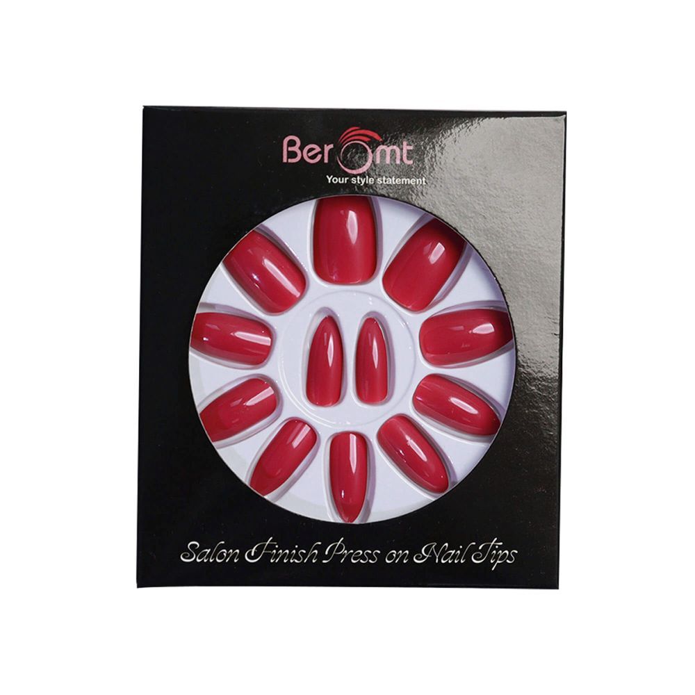 BEROMT PREMIUM GLOSSY NAILS- 380 (NAIL KIT INCLUDED)