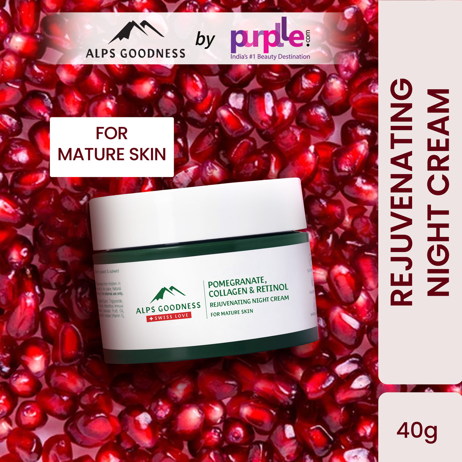 Alps Goodness Pomegranate, Collagen & Retinol Rejuvenating Night Cream ...