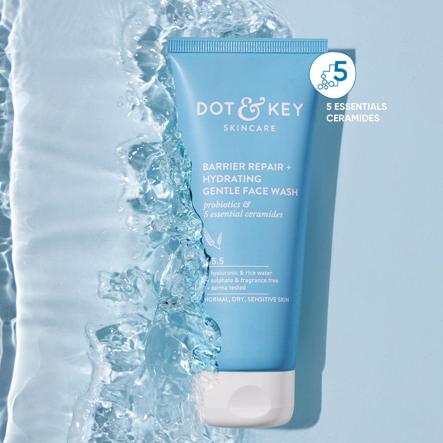 Dot & Key Barrier Repair Hydrating Gentle Face Wash With Probiotic ...