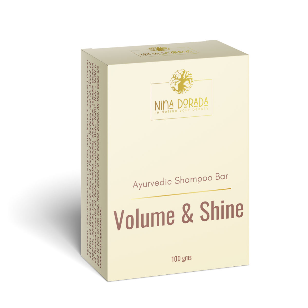 Nina Dorada Volume And Shine Shampoo Bar With Shea Butter, Shikakai ...