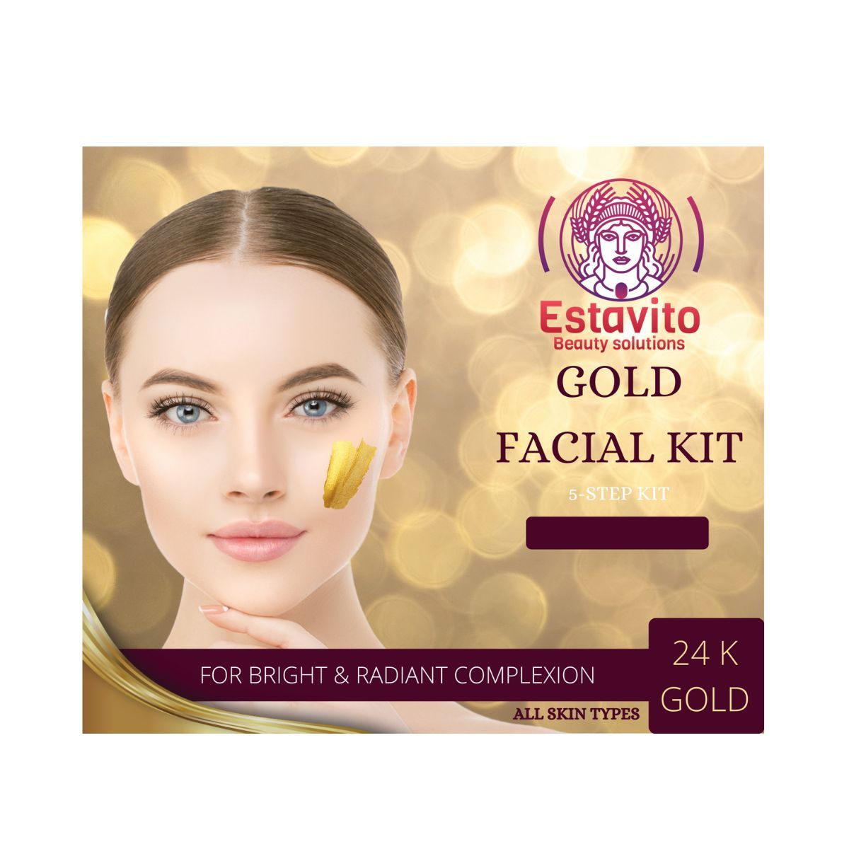 Estavito Gold Facial Kit For Bright And Radiant Glow