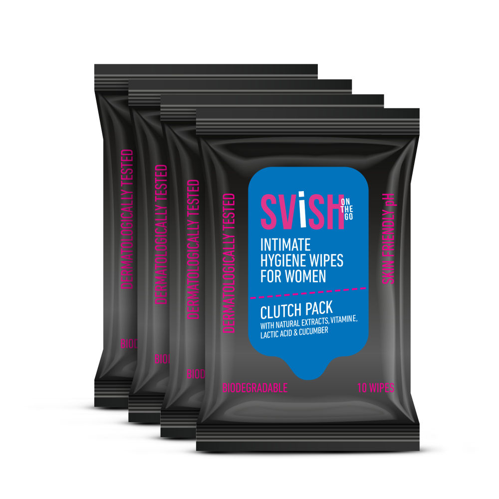 SVISH ON THE GO |Intimate Hygiene Wipes For Women (40 pulls) | Cucumber ...