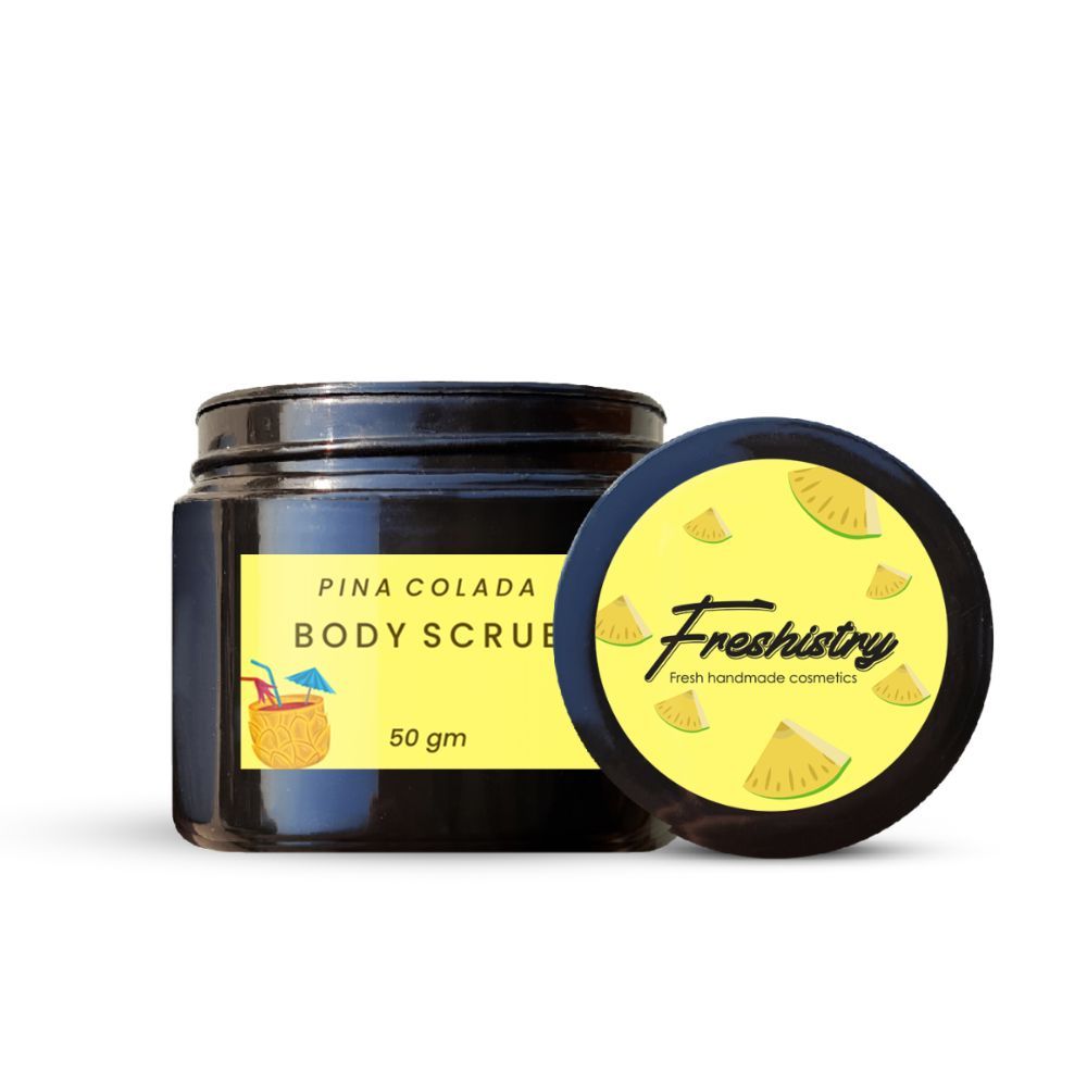 Freshistry Pina Colada Body Scrub | Enriched With Vitamin C, Pine Apple ...