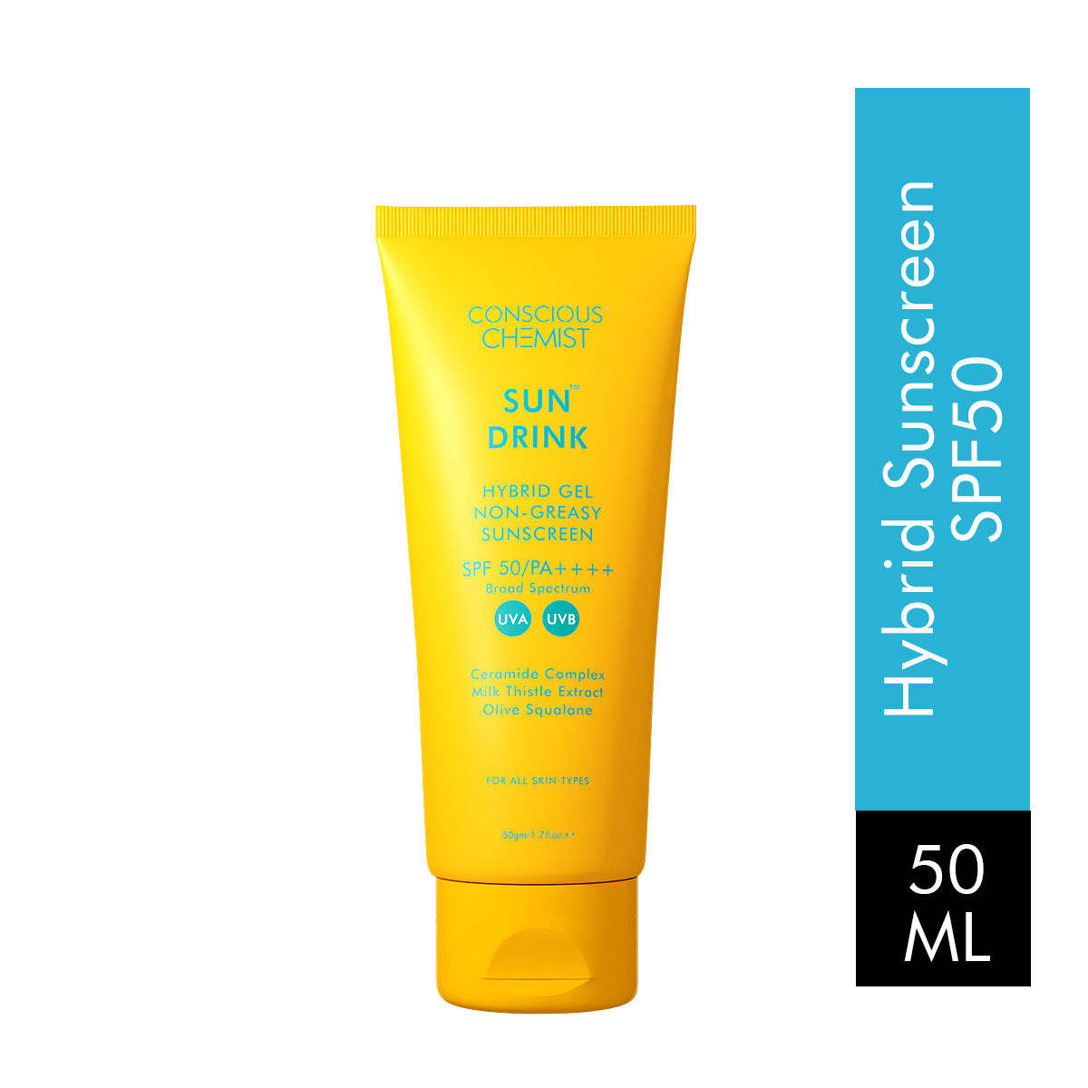 Conscious Chemist Sun Drink Hybrid Lightweight Gel Sunscreen SPF50 PA ... Conscious Chemist Sun Drink Hybrid Lightweight Gel Sunscreen SPF50 PA ...