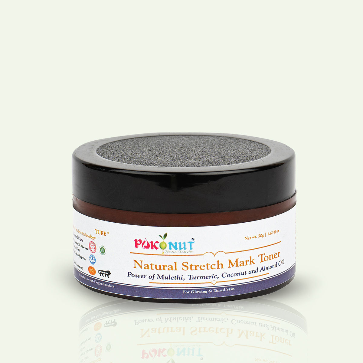 Pokonut herbal Natural Stretch Mark Toner Cream for all skin type 50g