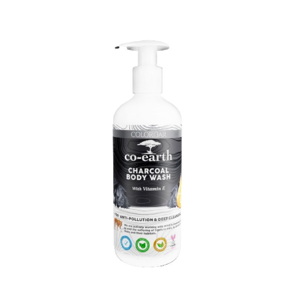 Colorbar Co-earth Charcoal Body Wash-(300ml)