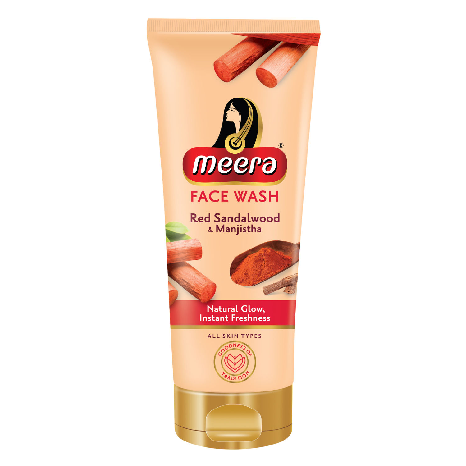 Meera Red Sandalwood & Manjistha Face Wash, For Natural Glow & Instant ...