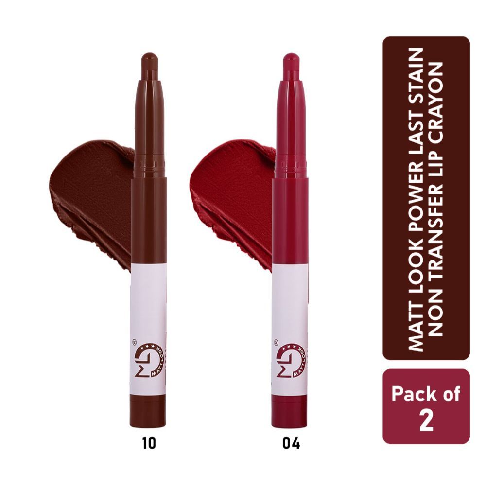 Matt look Power Last Lip Stain Crayon Lipstick, Rich Colour, Non ...